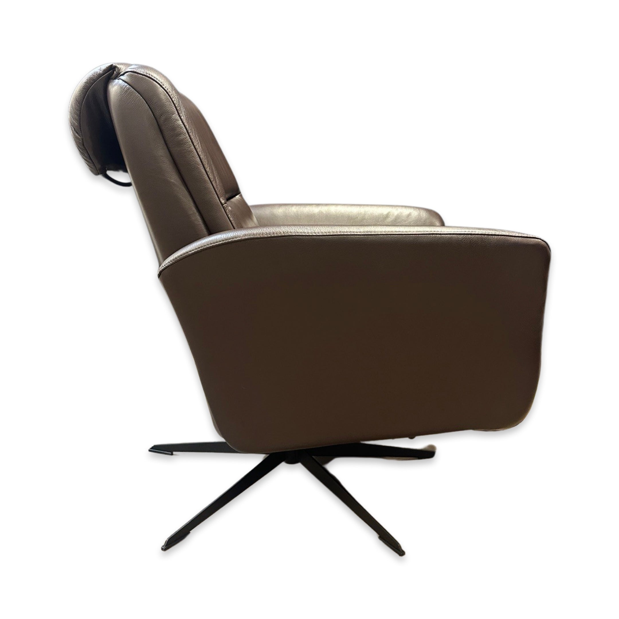 Hjort Knudsen 30 8012 Leather Recliner Chair Dark Brown